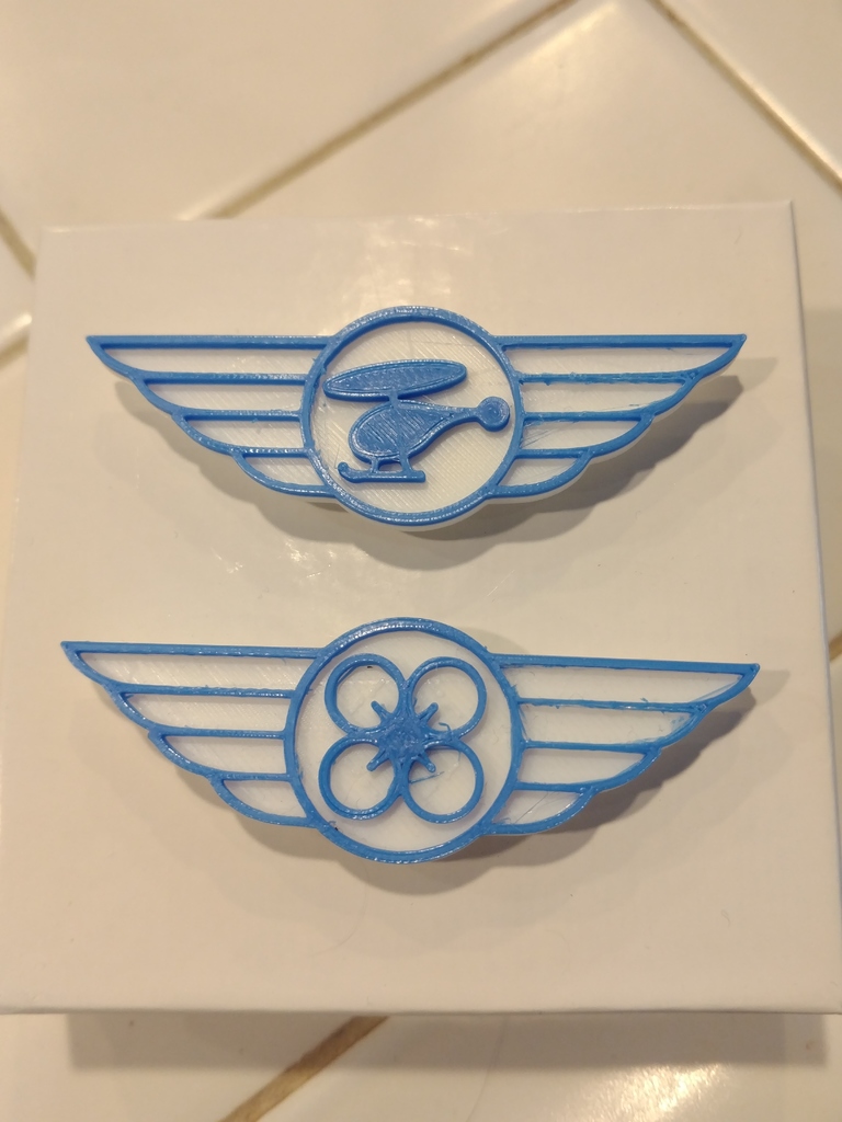 Free 3D file Copter Pilot Wings・3D printable model to download・Cults